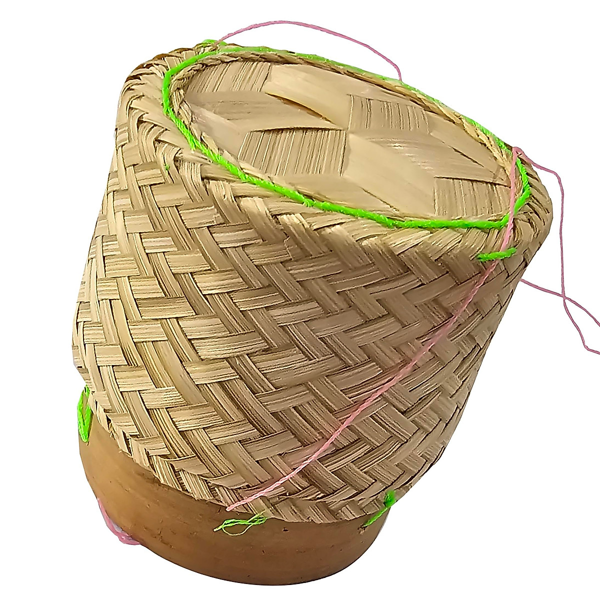 Heavens Tvcz Sticky Rice Basket Small Kratip Container Thai Serving Bowl Bamboo Rice Thai Laos Traditional Weave Wickerwork Serving Keeping Rice