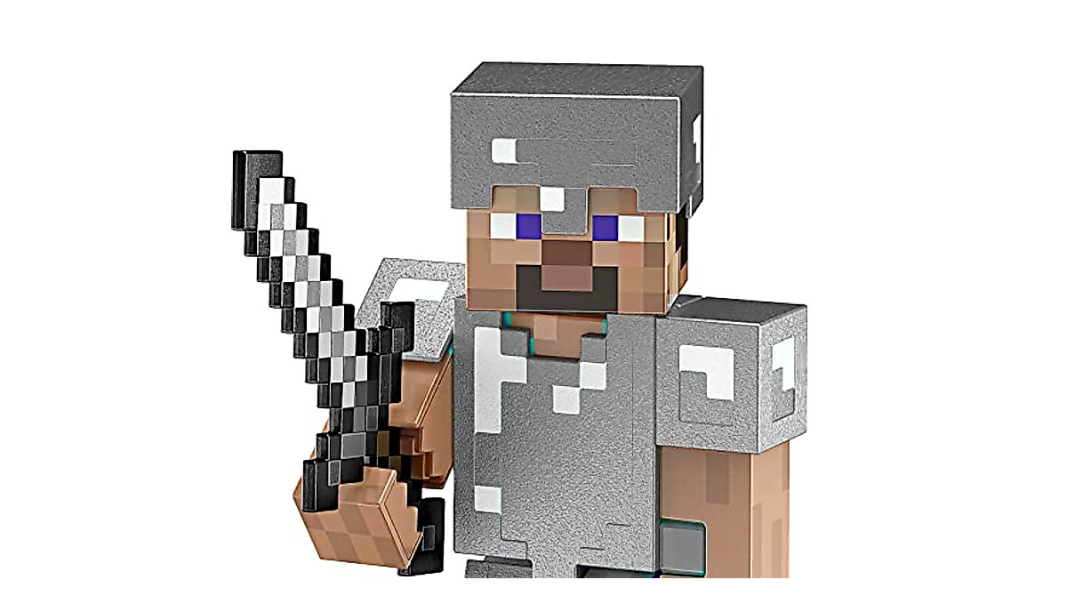 Minecraft Diamond Level Steve Action Figure - Collectible Toy for Adults