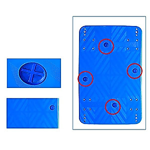 Generic Hand Trucks Plastic Platform Truck with Wheels and Foldable Metal Handle for Transport Household Items PC Baggage Moving Hand Trucks Push Cart (Size : Mute3)