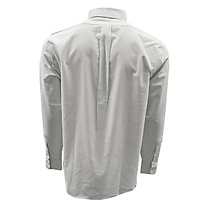 Brooks Brothers Mens Regent Fit All Cotton The Original Polo Button Down Oxford Shirt (Large, White (Light Blue Logo))