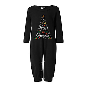WakeUple Christmas Pajamas for Family Matching Christmas Pajamas Sets Classic Red Xmas Jammies for Woman Men Kids Baby Dog Woman