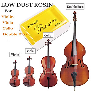 Rosin Violin Rosin Natural Rosin 4 Pack Low Dust Universal Rosin for Violin Viola and Cello (4 Pack Rosin)