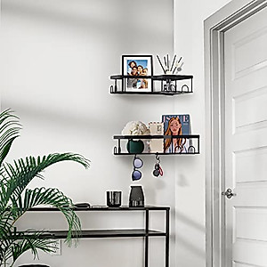 EACHPAI Corner Shower Caddy with Hooks and Soap Dish, Adhesive No Drilling Shower Organizer for Bathroom Storage, Rustproof Bathroom Shelves, Kitchen Storage Rack 4 Pack