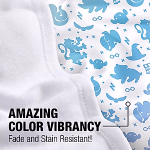 Harry Potter Lightweight Baby Blanket, 30"X40", Cutesy Icons Unisex for Infants Girls & Boys