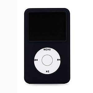 Silicone Skin Case for iPod Classic 3 80g 120g 3th Generation 160g Flexible Rubber MP3 Player Cover Cases (Black)