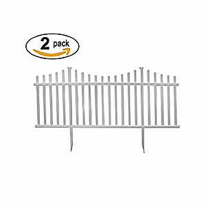 Zippity Outdoor Products ZP19018 (2 Panel) Vinyl Picket Kit, Manchester Fence, White