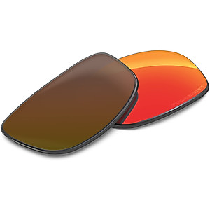 Tintart Performance Lenses Compatible with Oakley Scalpel OO9095 | Scalpel Asain Fit(AF) OO9134 Polarized Etched-Fire Red