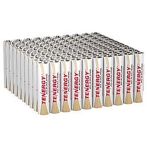 Tenergy 1.5V AAA Alkaline Battery, High Performance AAA Non-Rechargeable Batteries for Clocks, Remotes, Toys & Electronic Devices, Replacement AAA Cell Batteries, 100 Pack
