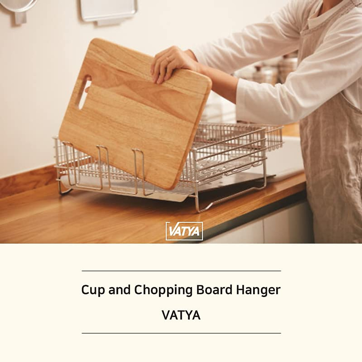 Stainless Cup and Chopping Board Rack from Korea