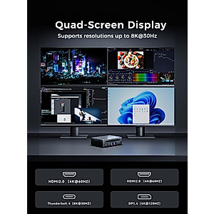 TOPGRO K2 Mini Gaming PC 12th Gen Core i9-12900H, Mini Computers(14C/20T, Up to 5.0GHz)32GB DDR4/1TB PCIe4.0 SSD, Small Mini PC Windows 11 Pro, 8K UHD/2.5G LAN/Thunderbolt 4/WiFi 6E/BT5.3, Home&Office