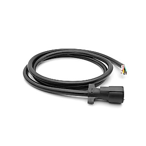 High Soar 8 ft Heavy Duty 7 Way Plug Inline Trailer Cord Trailer Connector Cable Wiring Harness Weatherproof Corrosion Resistant for Campers Caravans RV Food Vans