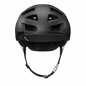 Bern Allston Adult Bike Helmet - Low Profile Comfortable Ventilated Urban Commuter Urban Cycling Helmet for Bicycle, Safety Certified for Men & Women(Matte Black, Large)