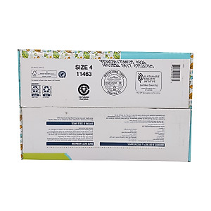 SEVENTH GENERATION Diapers Size 4 Value Pack, 81 CT