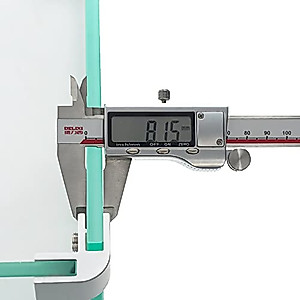 Fire Pit Wind Guard Square, 18 x 18 x 6 Inches Glass Wind Guard for Fire Pit Square