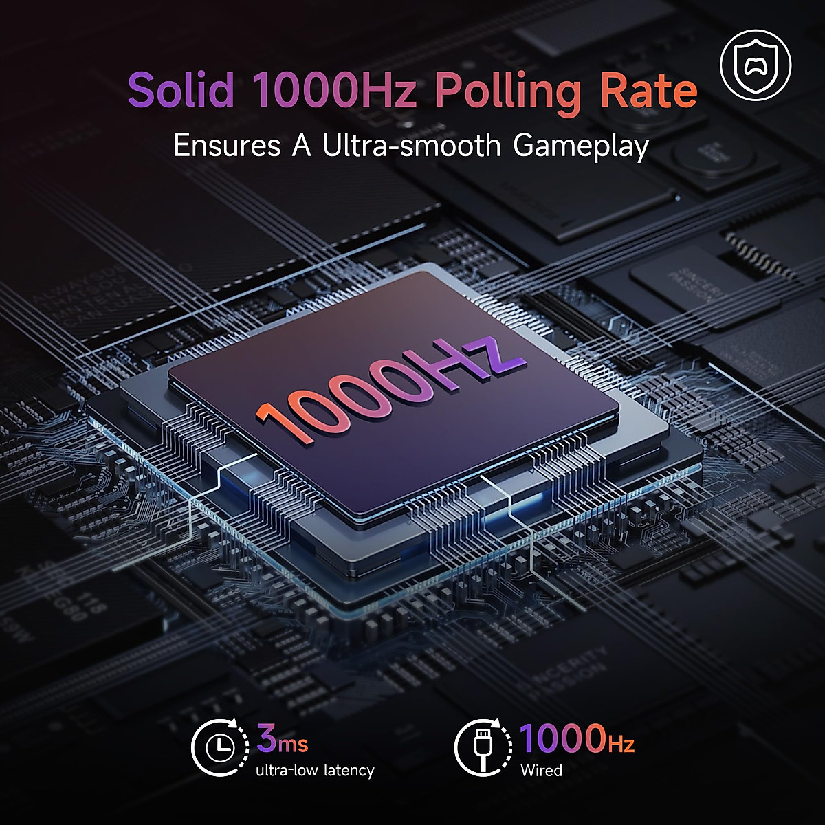 EasySMX X20 Wireless Gaming Controller with RGB Backlit, 2-Stage Hall Effect Stick, 1000Hz Polling Rate, 6-Axis Gyro on Multi-Platform, Mech Buttons- Compatible with PC/Switch/Steam/Android