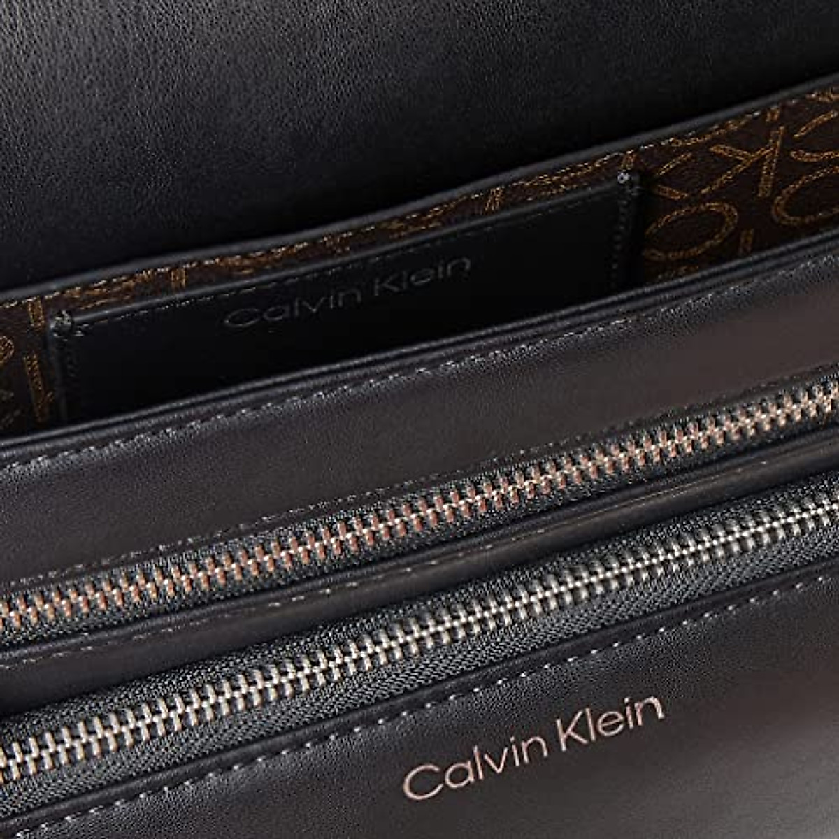 Calvin Klein Havana Novelty Organizational Crossbody, Black Multi