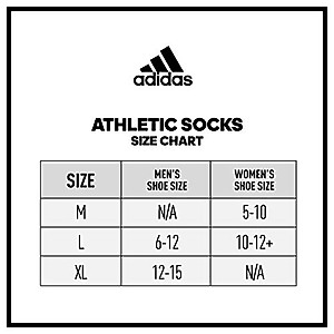 adidas mens Athletic Cushioned No Show Socks (6-Pair), Black/Aluminum 2, Large