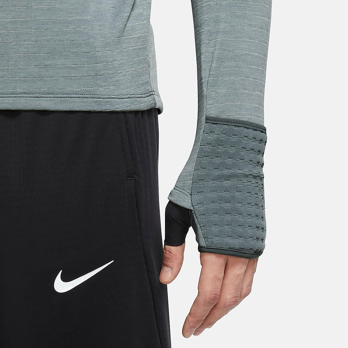 Nike Therma-FIT Repel Element Men's 1/4-Zip Running Top (as1, Alpha, l, Regular, Regular, Smoke Grey/Grey Fog/Heather)