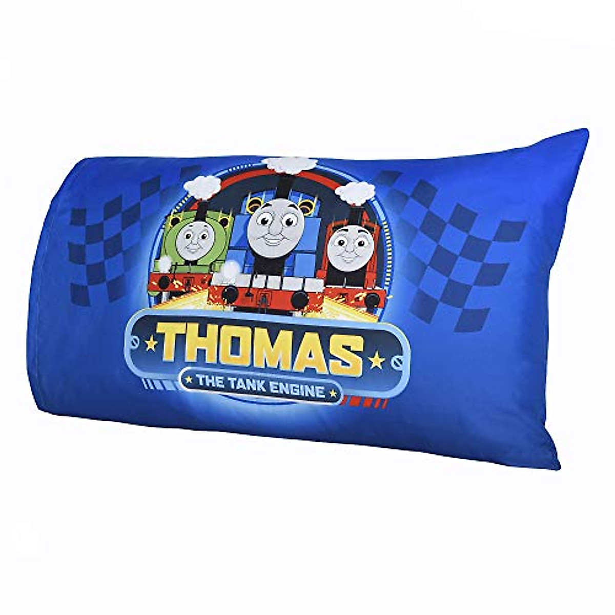 Thomas The Tank Standard Crib 3 Piece Toddler Bedding Set for Kids Soft Microfiber Reversible Comforter, Fitted Sheet & Pillowcase for Boys