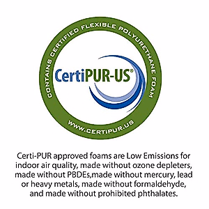 Foamma 3'' x 24'' x 72'' Memory Foam Roll-Up Camping Mattress, CertiPUR-US Certified Foam, Quilted Soft Cover, Made in USA, Portable and Comfortable