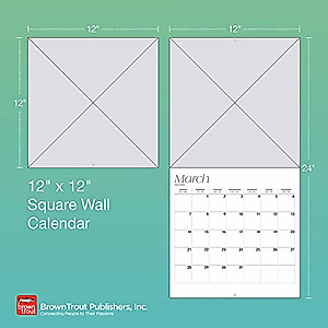 BTS OFFICIAL 2022 12 x 12 Inch 18 Months Monthly Square Wall Calendar with Foil Stamped Cover, Music Pop Singer Songwriter Celebrity