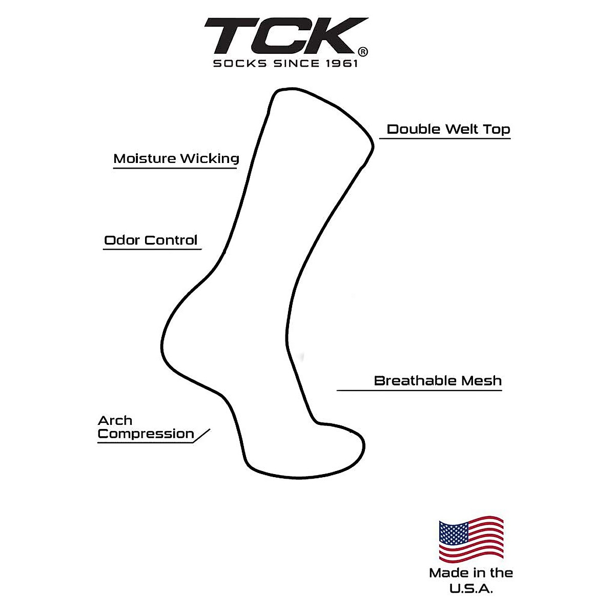 TCK Digital Camo Crew Socks (Black/Gold, Small)