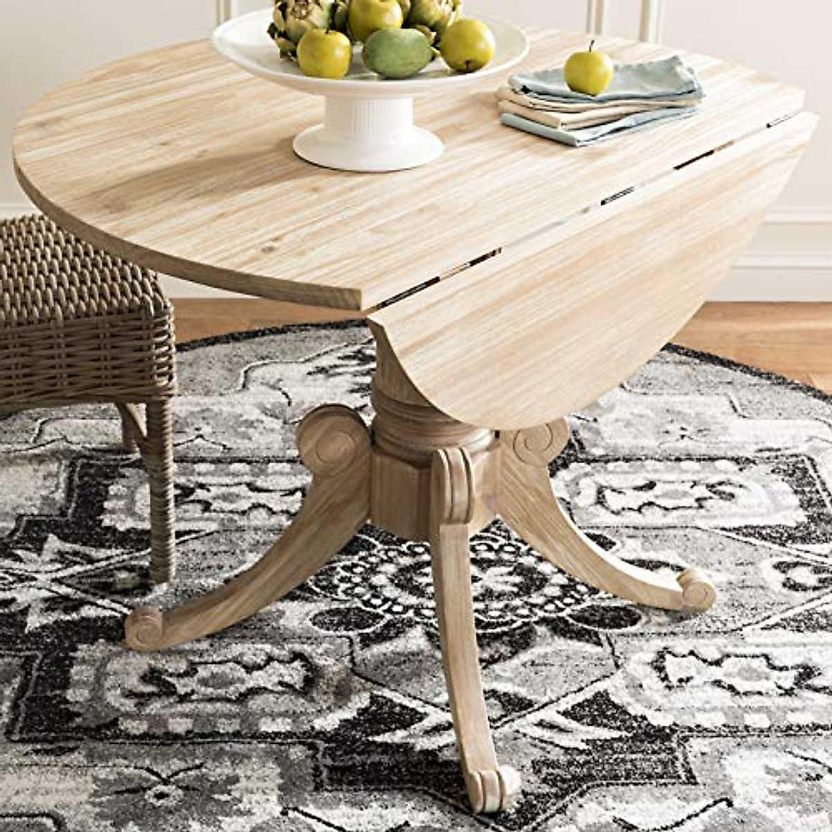 Safavieh Home Forest Traditional Rustic Natural Drop Leaf Dining Table