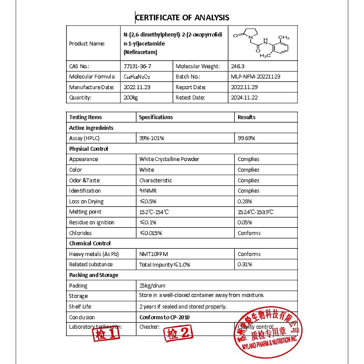 Akersunder Nefiracetam Powder, Purity 99+%, 25 Grams, Include 100mg Scoop