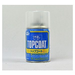 MR HOBBY TOP COAT SPRAY 86ml FLAT MATT CLEAR B503