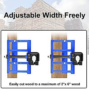 Kweetle Vertical Chainsaw Mill Lumber Cutting Guide Saw Steel Timber Chainsaw Attachment Cut Guided Mill Wood for Builders and Lumberjacks