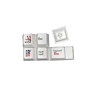 104 Keys Sakura Japanese Cherry Profile PBT Keycaps Top Printed Dye Sublimation Switch ANSI Layout for Cherry RGB MX Mechanical Keyboard Gaming Replace