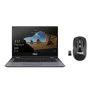 ASUS Vivobook Flip 14" FHD 2-in-1 Touchscreen Laptop | Intel Core i3-8145U up to 3.9GHz | 8GB DDR4 | 256GB SSD | Webcam | Bluetooth | HDMI | Windows 10 Home S | TWE Bundle