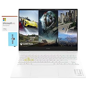 HP OMEN Transcend 16 Gaming Laptop (Intel i9-13900HX 24-Core, 64GB DDR5 5600MHz RAM, 2TB PCIe SSD, GeForce RTX 4070, 16.0" 240 Hz Win 11 Pro) with MS 365 Personal, Dockztorm Hub