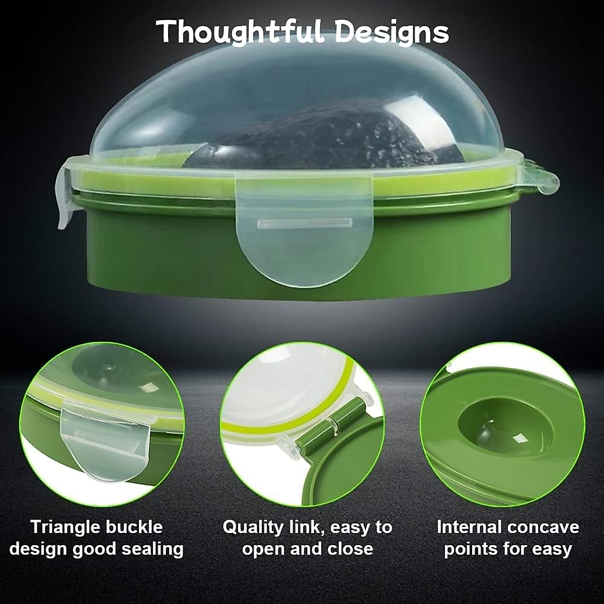 Nicerice Avocado Saver,Avocado Keeper,Avocado Saver for Fridge,Avocado Fresh Keeper,Portable and Reusable Avocado Storage, Avocado Crisper, Keep Your Avocados Fresh for Days (1)