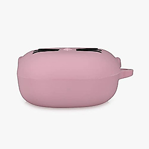 kwmobile Silicone Case Compatible with Samsung Galaxy Buds 2 Pro/Buds 2 / Buds Live Case Cover - Cat Black/Pink