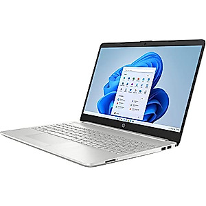 2022 HP Notebook 15 Laptop, 15.6" HD Display, Intel Celeron N4120 Processor, 8GB DDR4 Memory, 128GB SSD, Webcam, USB Type-C, RJ-45, HDMI, Long Battery Life, Windows 11 Home, Silver