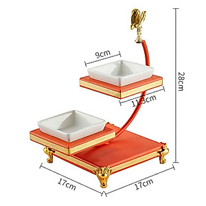 YFZMD Ktv Table Supplies Full Set of Fruit Plate Ice Bucket Microphone Holder Toothpick Cup Tissue Box Stainless Steel