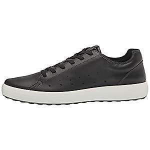 ECCO Men's Soft 7 Cloud Sneaker, Black, 8-8.5