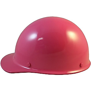 Skullguard Cap Style Jumbo Size Hard Hat with Fas-Trac 3 Ratchet Suspension Custom Hot Pink Color