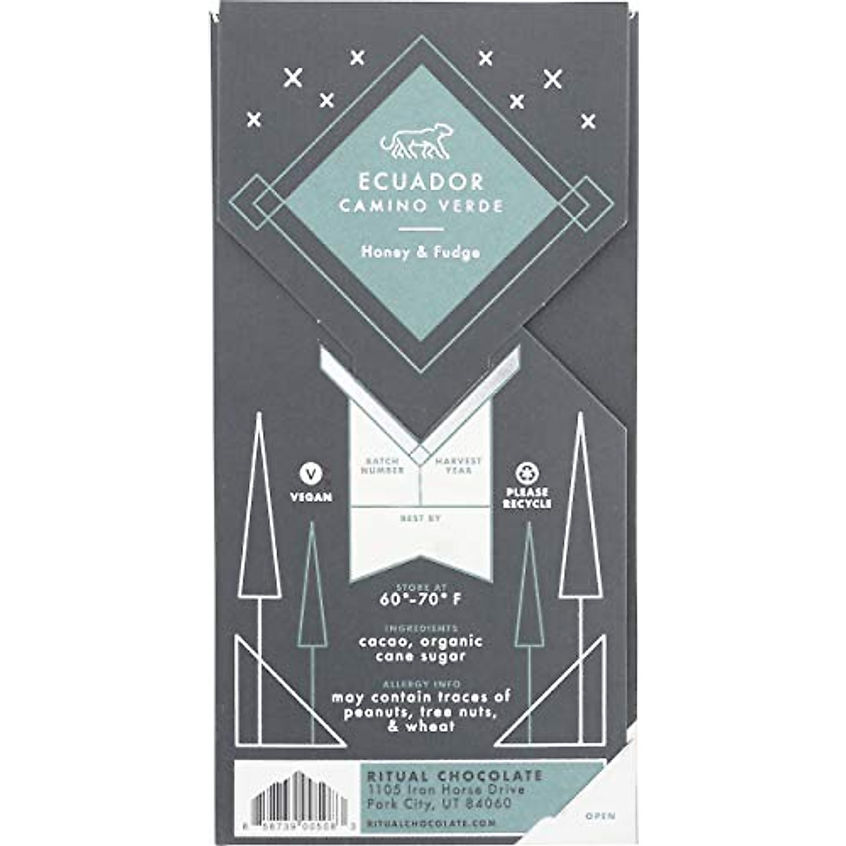 RITUAL CHOCOLATE Balao Ecuador 85%, 2.12 OZ