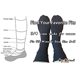 Doitall Women Roll Cuff Socks Womens Loose Casual Cotton Ruffle Slouch Crew Socks Cute White Socks Size 5-7