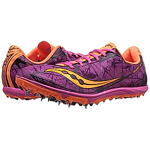 Saucony Women's Shay XC4-W, Raspberry/Vizi Orange, 6 M US