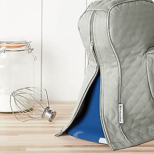 KitchenAid Quilted Fitted Tilt-Head Stand Mixer Cover Single Pack, Grey, 14.375"x18"