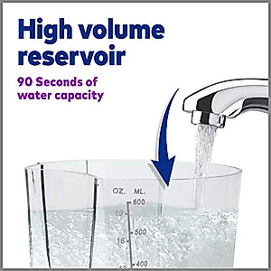 Waterpik Whitening Water Flosser, White (WF 05) Electric Oral Irrigator Flosser Whitens Teeth Gently