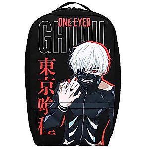 Anime Tokyo Ghoul Graphic Print Backpack with Laptop Pocket