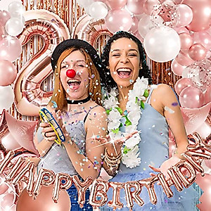 180Pcs Rose Gold Balloon Arch Kit， Rose Gold Balloon Decoration Set for Wedding Baby Shower Birthday Bachelorette Holiday Anniversary Graduation Party Decorations Supplies for Girls and Women