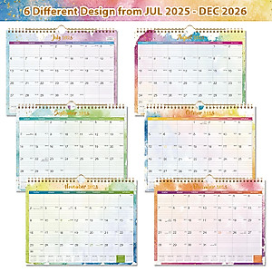 2025 Calendar - Wall Calendar 2025, Jan. 2025 to Dec. 2025, 11" x 8.5", 12 Monthly Wall Calendar 2025 with Julian Date - Waterink