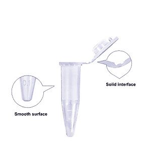 UoYu Microcentrifuge Tube with Snap Cap (1.5ml/50pcs)