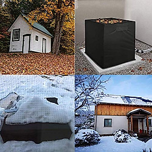 Woohot Air Conditioner Covers for Outside Units - 34 x 34 x 30 inches Durable AC Cover Water Resistant Fabric Windproof Design Outdoor Furniture Universal Cover with Air Pockets