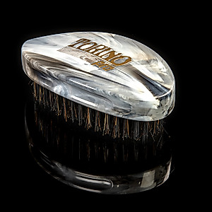 Torino Pro Curve Wave brush #204- Hard Palm Reinforced Curved wave brush - Shower Brush for wash & styles for 360 waves - Great for Wolfing and getting down to your scalp -Hair Brush for thick hair